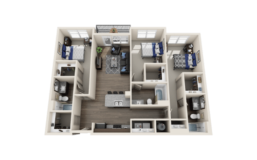 Floor Plans | Signature 1505 Student Apartments | Raleigh, NC